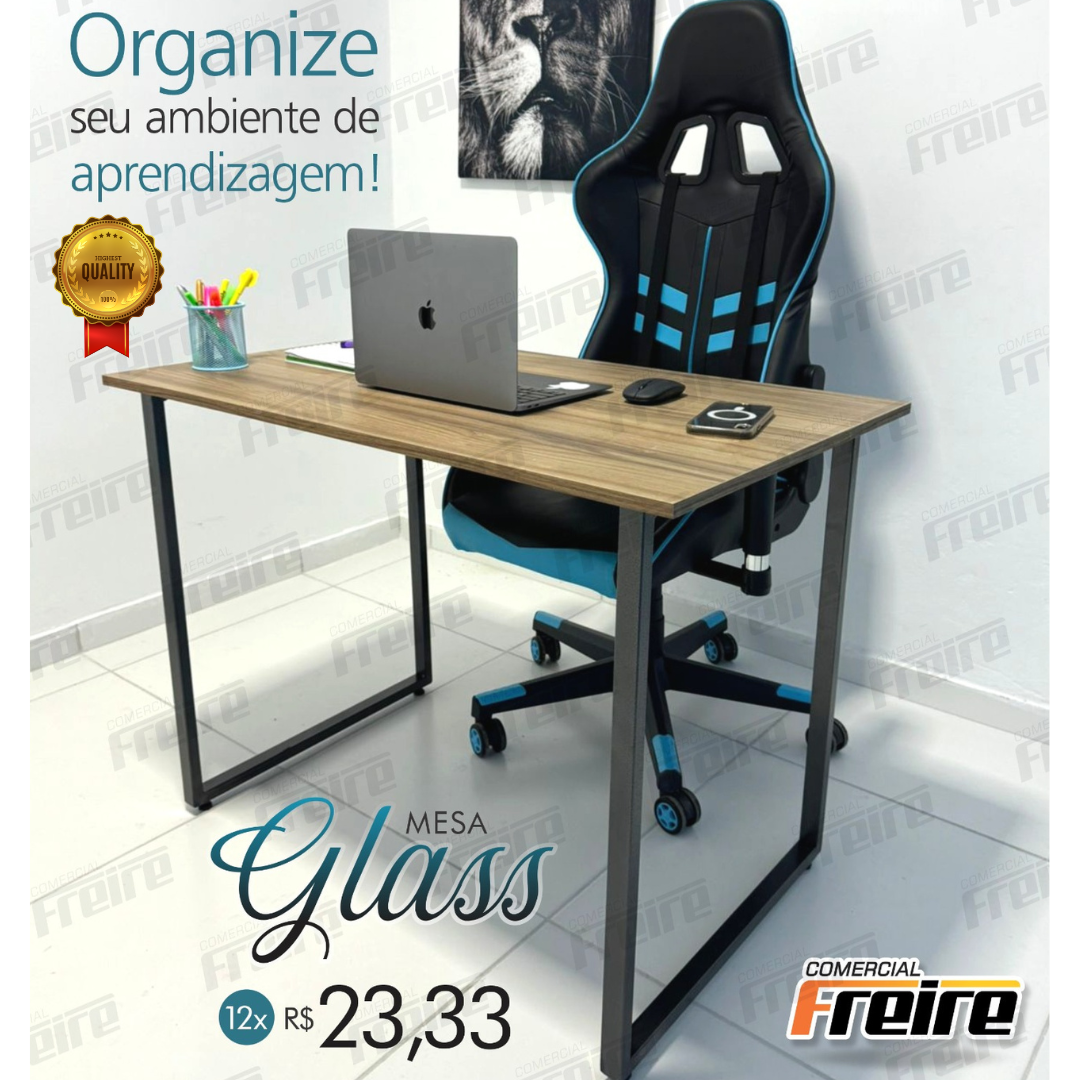 MESA GLASS-AMADEIRADA - Comercial Freire